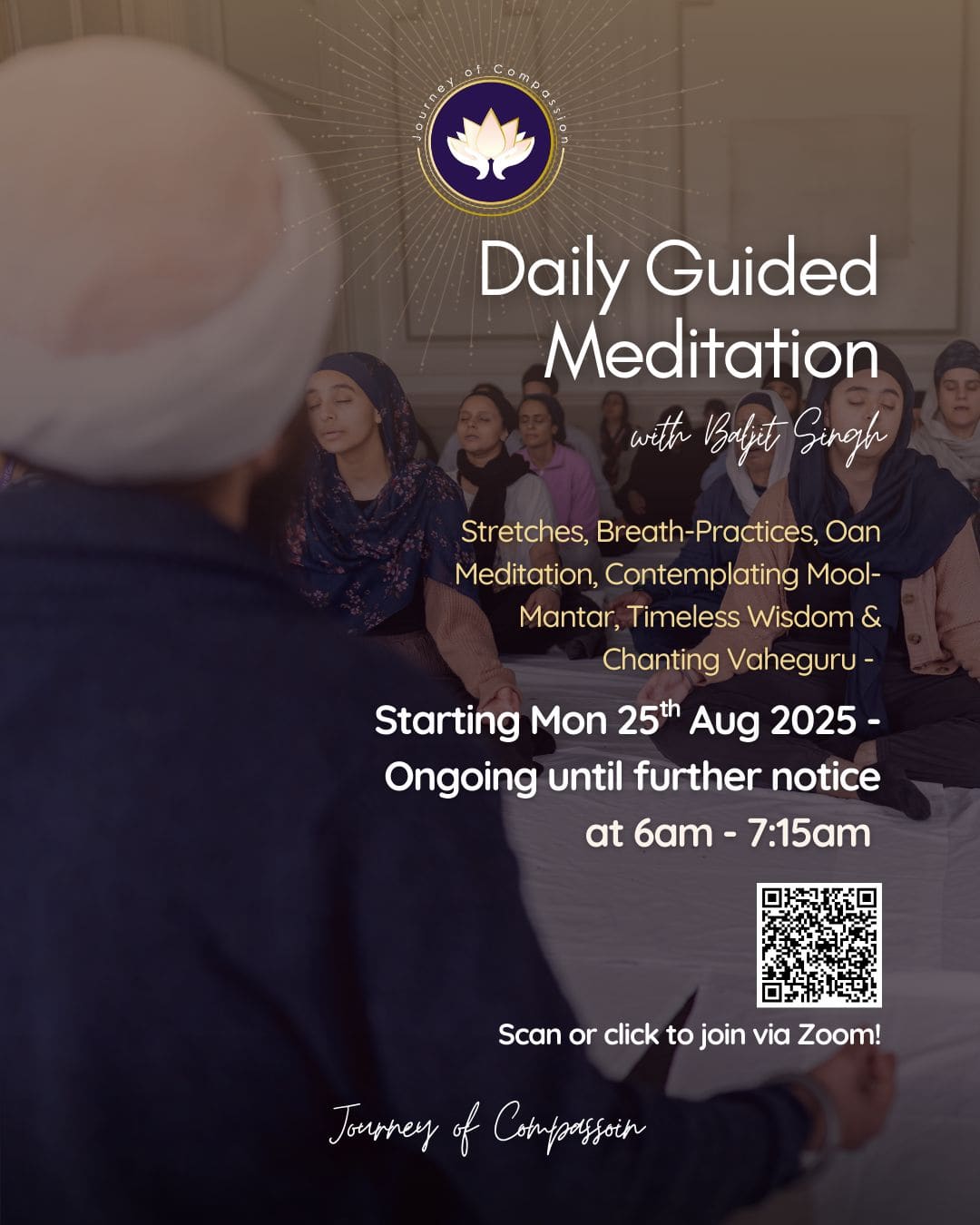Daily Guided Meditation with Baljit Singh - Journey Of Compassion